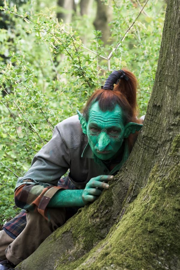 Elf Princess in Dark Snowy Forest Stock Illustration - Illustration of ...