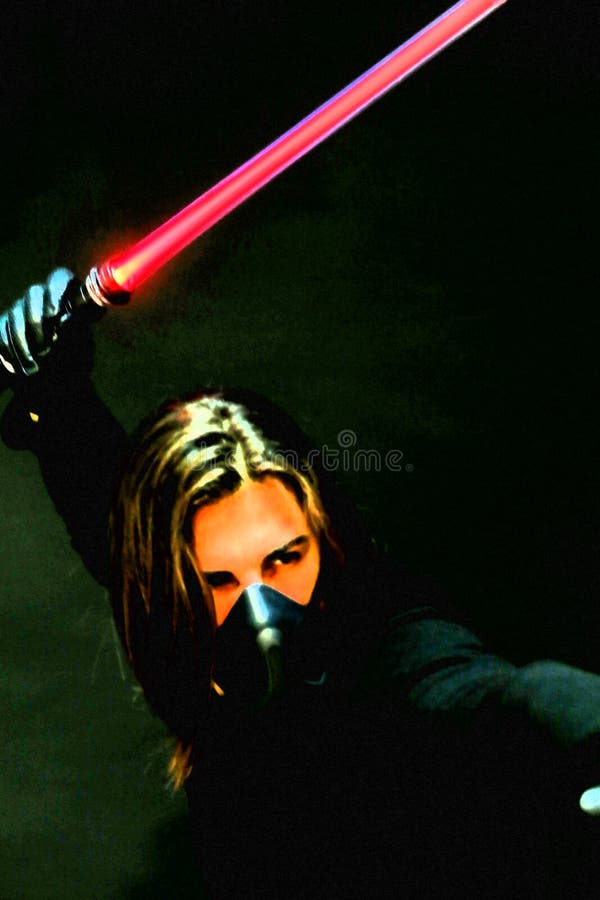 Young Male Model with Mask Posing in Studio. Fantasy, Halloween, Sci-Fi ...