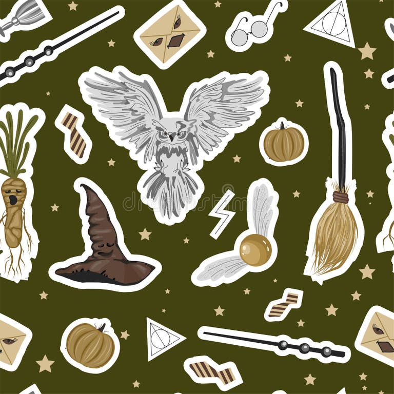 Hogwarts Pattern Stock Illustrations – 150 Hogwarts Pattern Stock ...