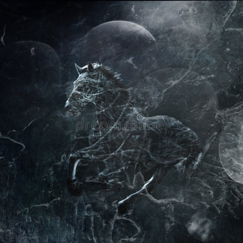 Fantasy horse stock photo. Image of texture, fantasy - 37433452