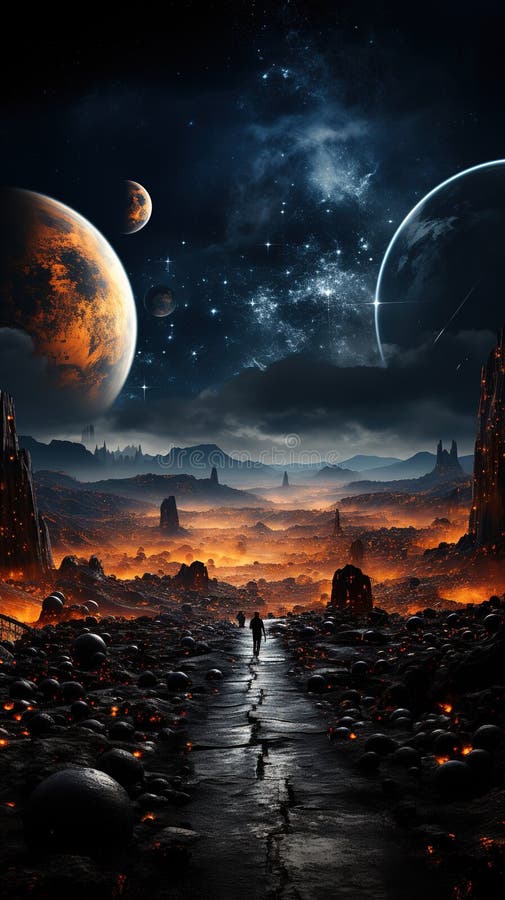 Fantasy Illustration of Creative Manipulation Stock Illustration ...