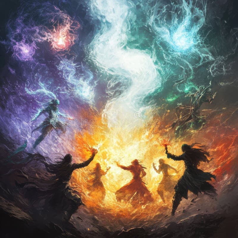 Powerful Wizards Stock Illustrations – 96 Powerful Wizards Stock ...