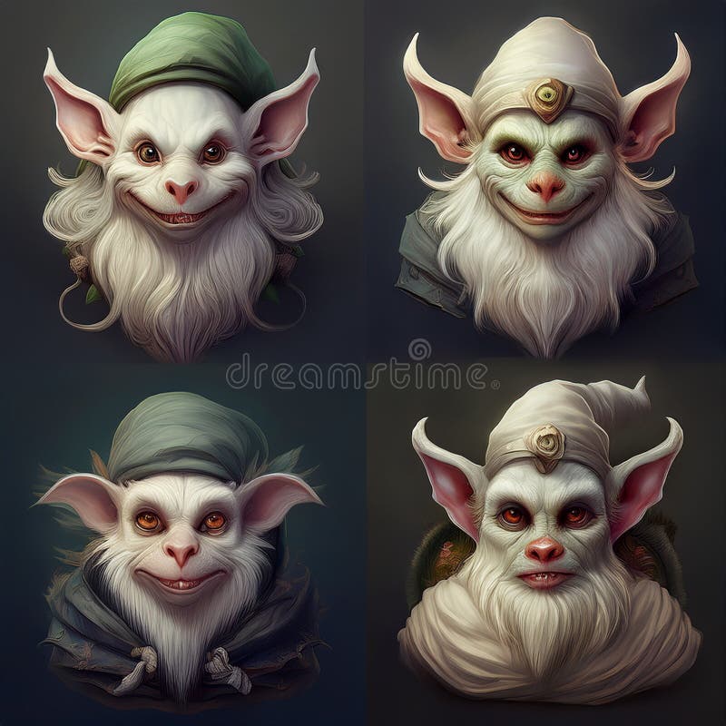 Fairytale Set with Sprites and Elves Stock Illustration - Illustration ...