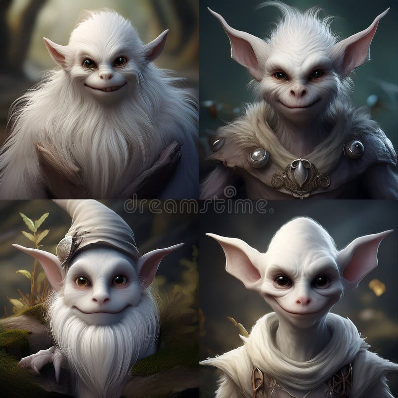 Fairytale Set with Sprites and Elves Stock Illustration - Illustration ...