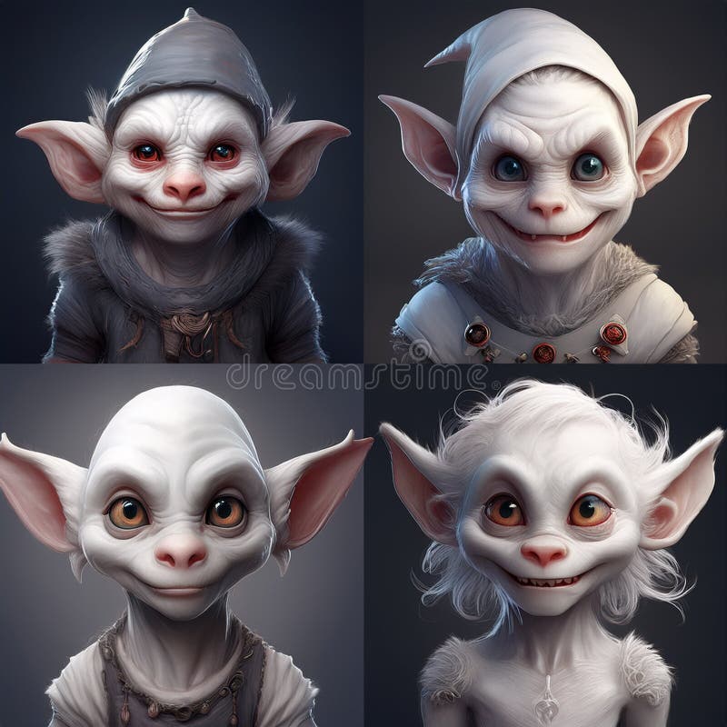 Fairytale Set with Sprites and Elves Stock Illustration - Illustration ...