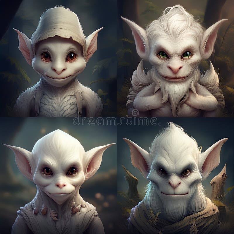 Fairytale Set with Sprites and Elves Stock Illustration - Illustration ...