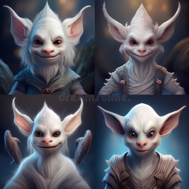 Fairytale Set with Sprites and Elves Stock Illustration - Illustration ...