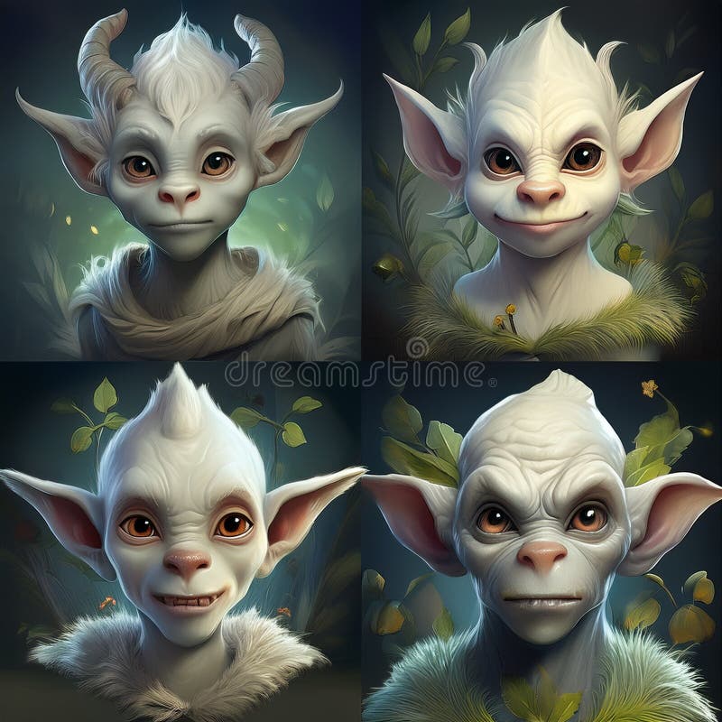 Fairytale Set with Sprites and Elves Stock Illustration - Illustration ...