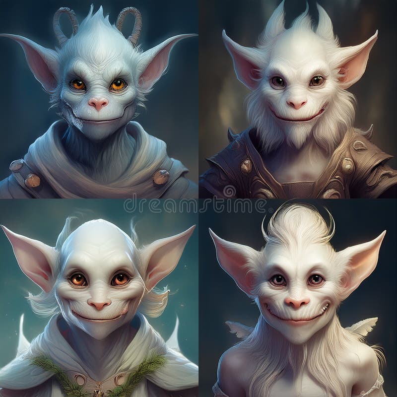 Fairytale Set with Sprites and Elves Stock Illustration - Illustration ...