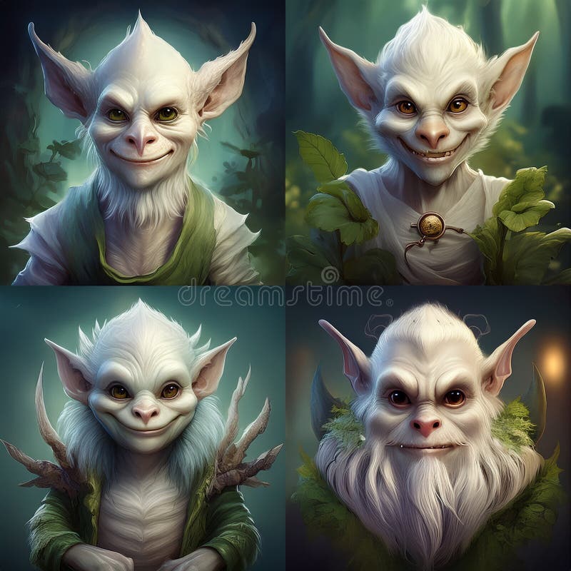 Fairytale Set with Sprites and Elves Stock Illustration - Illustration ...