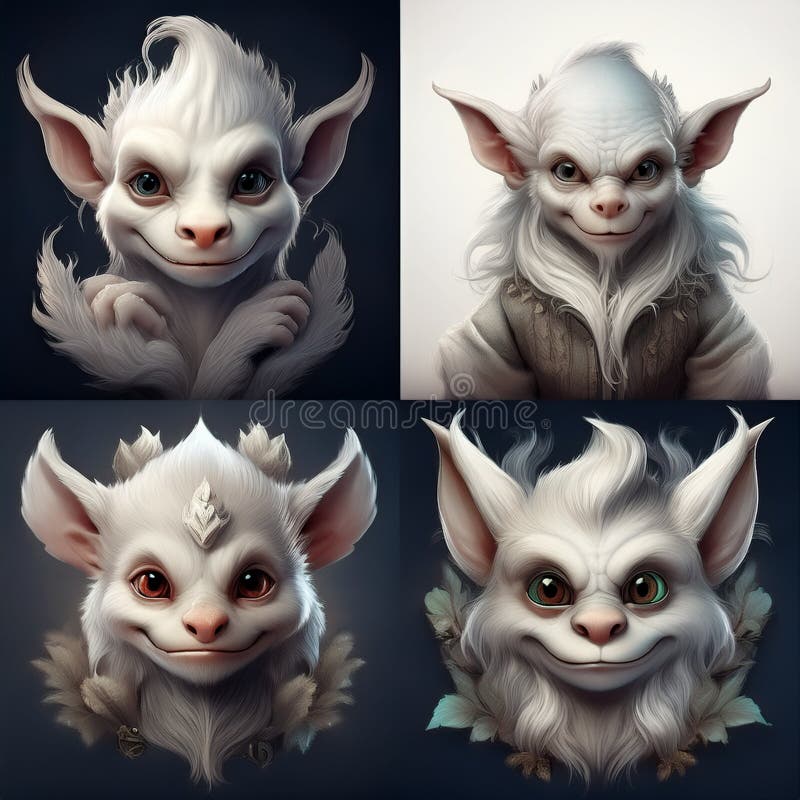 Fairytale Set with Sprites and Elves Stock Illustration - Illustration ...