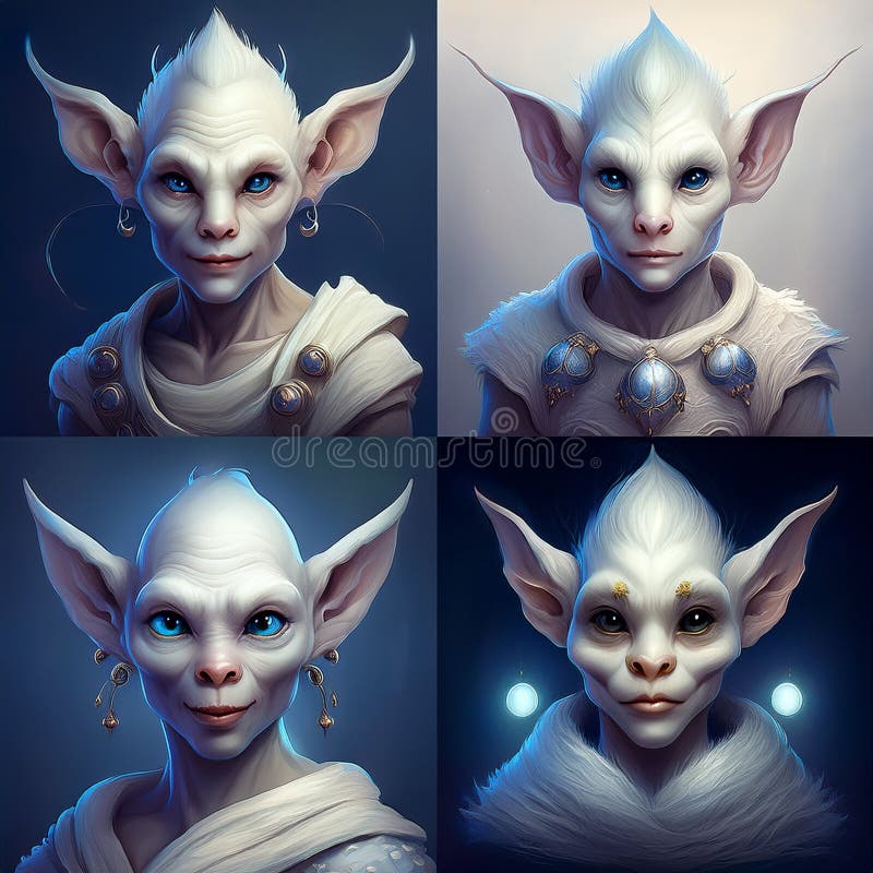 Fairytale Set with Sprites and Elves Stock Illustration - Illustration ...