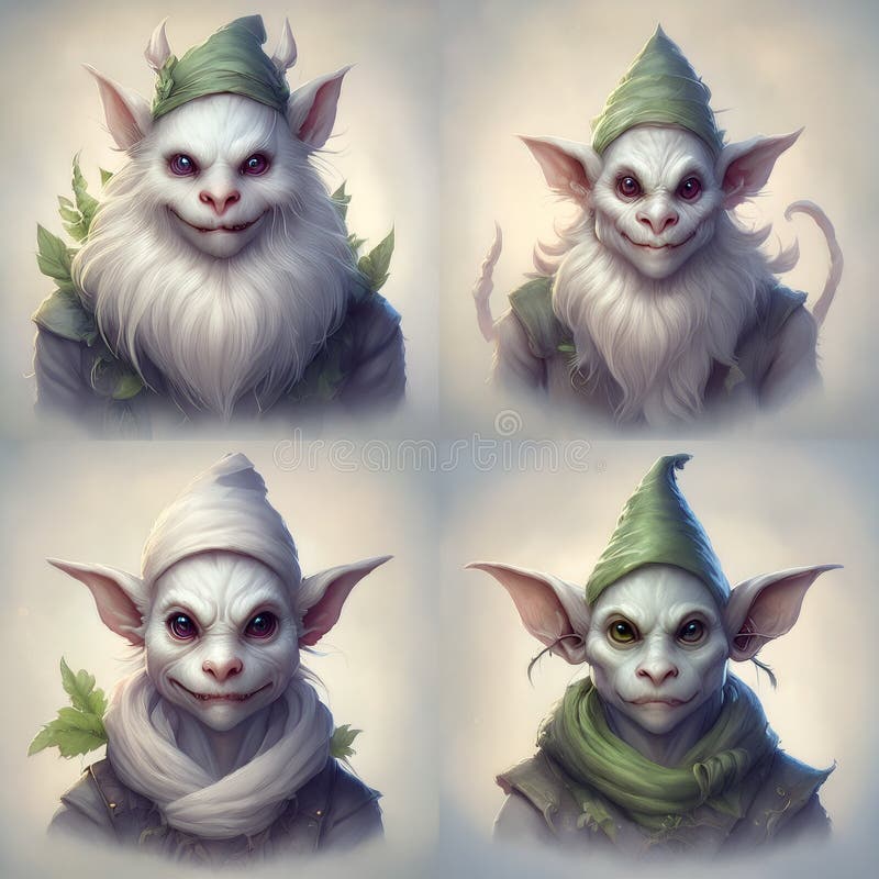 Fairytale Set with Sprites and Elves Stock Illustration - Illustration ...