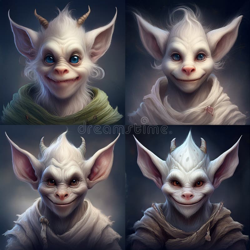 Fairytale Set with Sprites and Elves Stock Illustration - Illustration ...