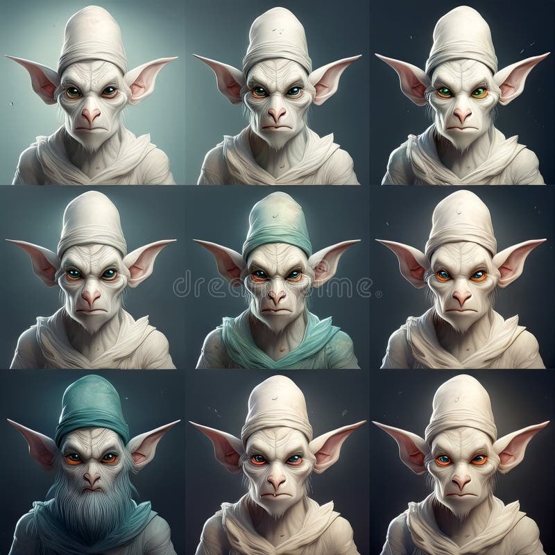 Fairytale Set with Sprites and Elves Stock Illustration - Illustration ...