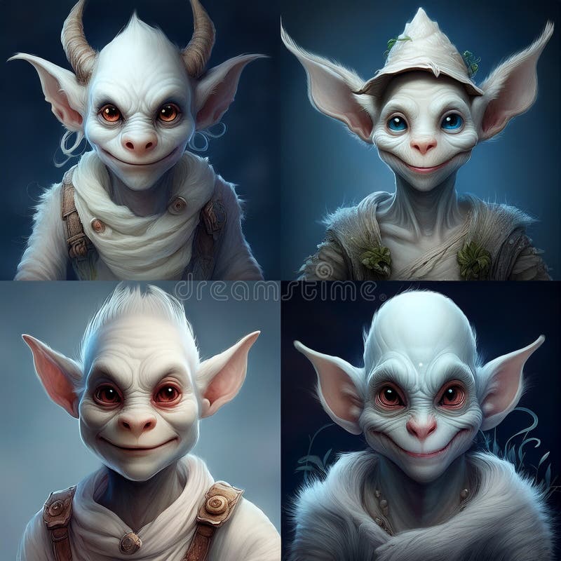 Fairytale Set with Sprites and Elves Stock Illustration - Illustration ...