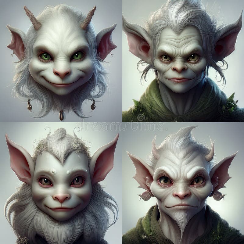 Fairytale Set with Sprites and Elves Stock Illustration - Illustration ...