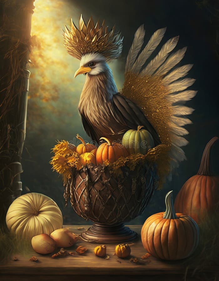 Fantasy Image with Harvested Vegetables As Cornucopia for Thanksgiving ...