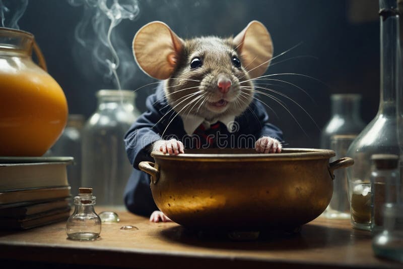 Fantasy Image of a Mouse Student in a School Uniform, Looking Shocked ...