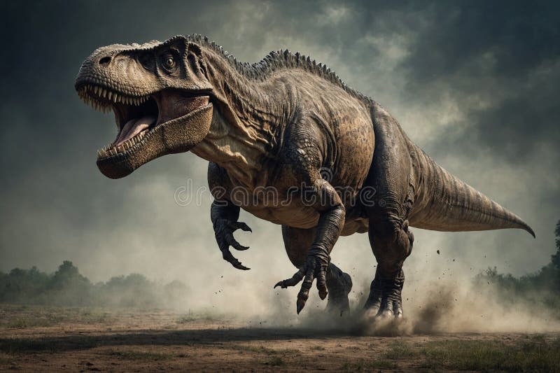 Fantasy Image of Tyrannosaurus Rex Stock Illustration - Illustration of ...