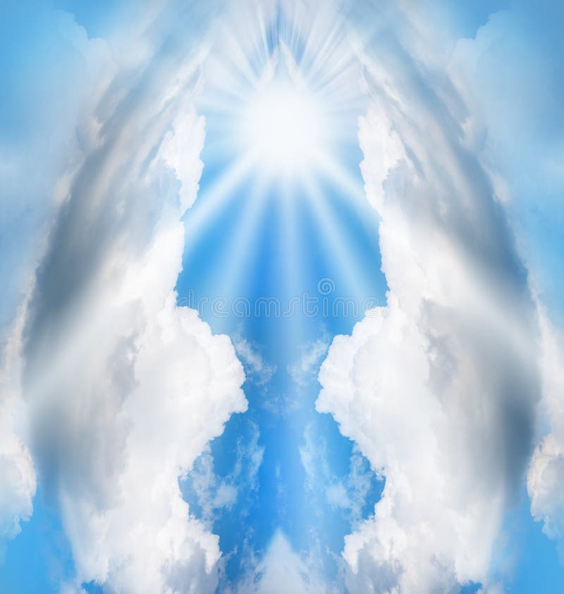 Abstract concept of angel stock image. Image of light - 142525153