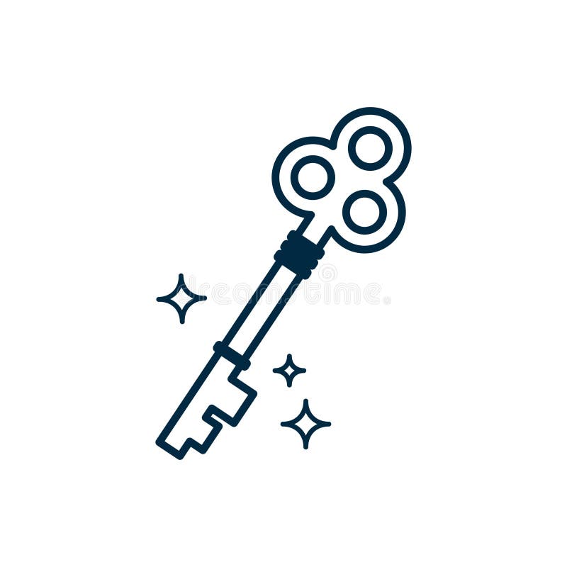 Fantasy Key. Vector Illustration Decorative Design Stock Vector ...