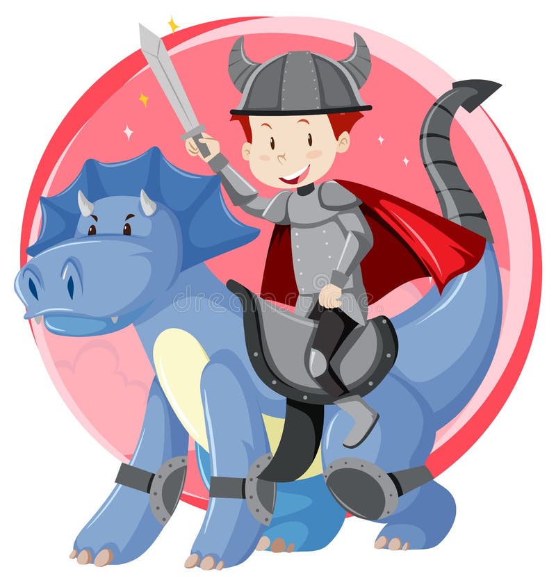 Knight Dragon Ride Stock Illustrations – 32 Knight Dragon Ride Stock ...