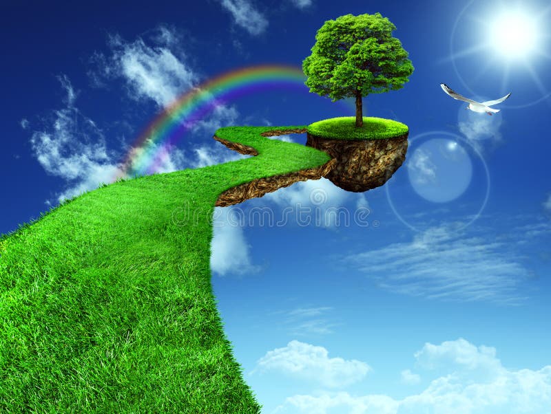 Heaven land stock illustration. Illustration of friend - 9641510