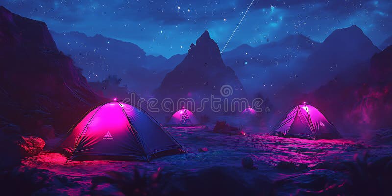 Fantasy Purple Mountains Wallpaper: Beautiful Digital Art of Encha ...
