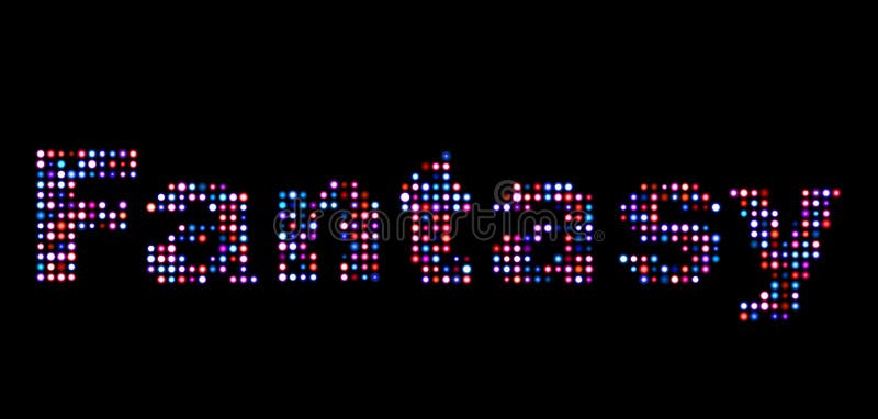 Fantasy led sign stock illustration. Illustration of decorative - 173015605