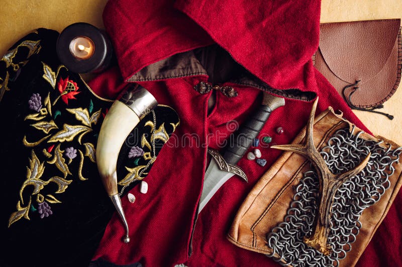 Fantasy Live Action Role Play Game Concept. Background Decorated with ...