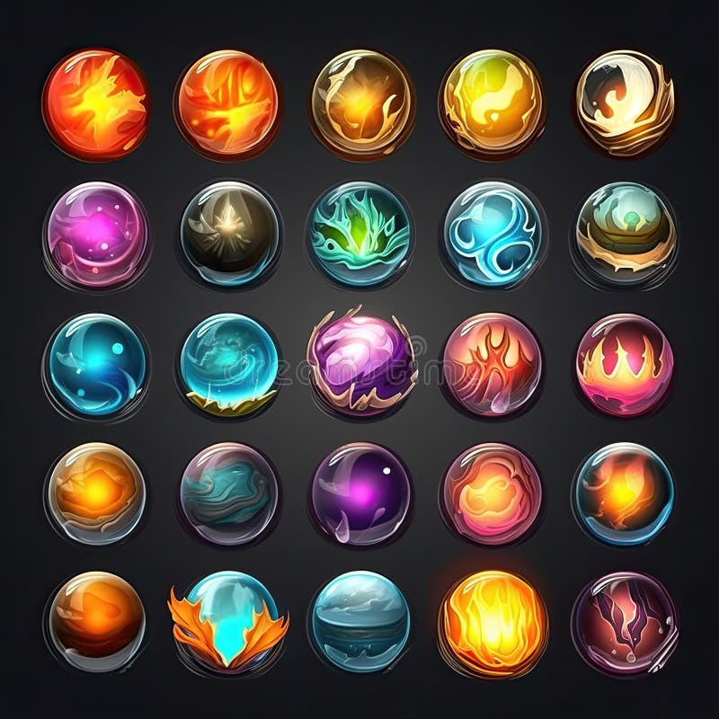 Fantasy Magic Sphere Game Ai Generated Stock Image - Image of power ...
