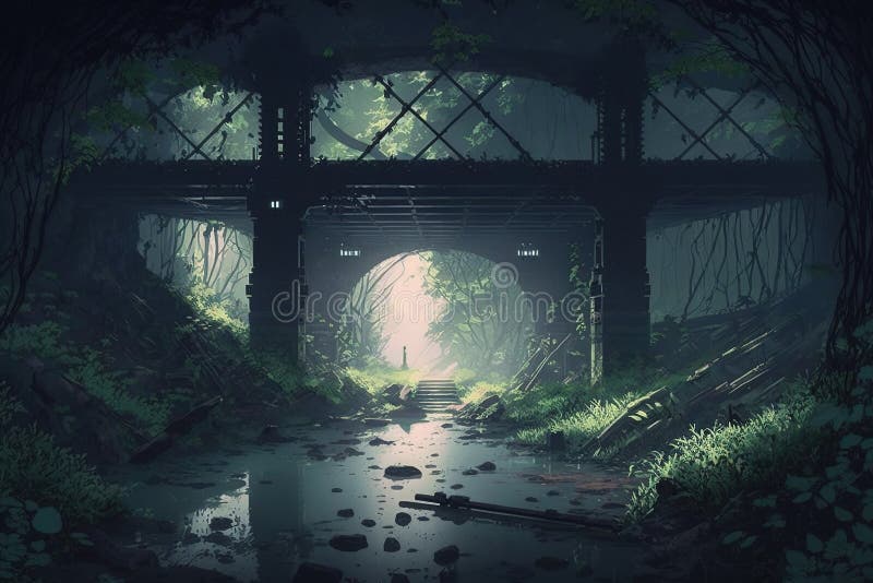 Fantasy Magical Forest Environment Stock Illustration - Illustration of ...