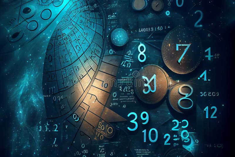 A Fantasy Math Background Featuring Imaginary Mathematical Equations ...