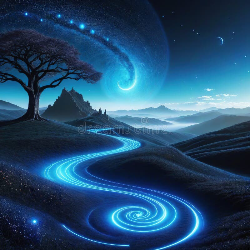 A Fantasy Math Background Featuring Imaginary Mathematical Equations ...