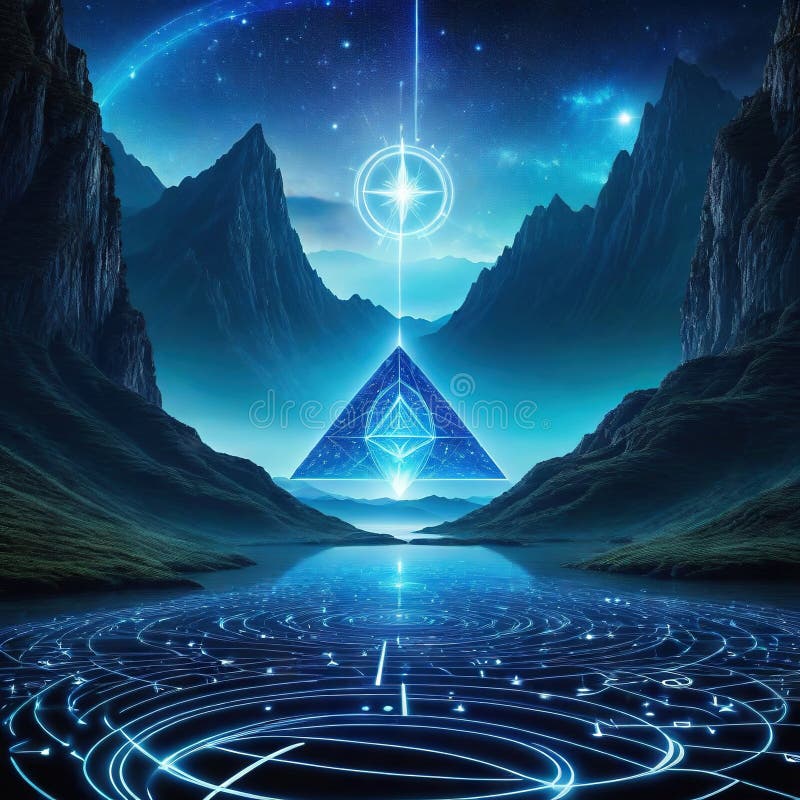 A Fantasy Math Background Featuring Imaginary Mathematical Equations ...