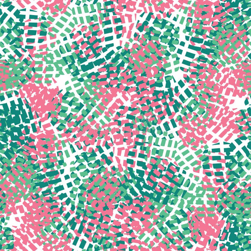 Fantasy Messy Freehand Doodle Geometric Shapes Seamless Pattern ...