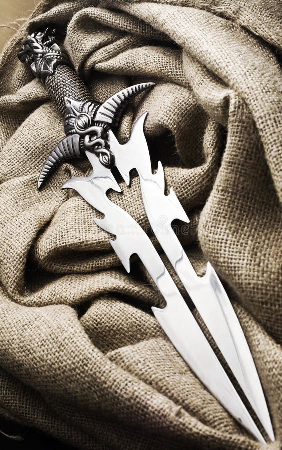 Fantasy metal dagger stock photo. Image of brown, steel - 37548654