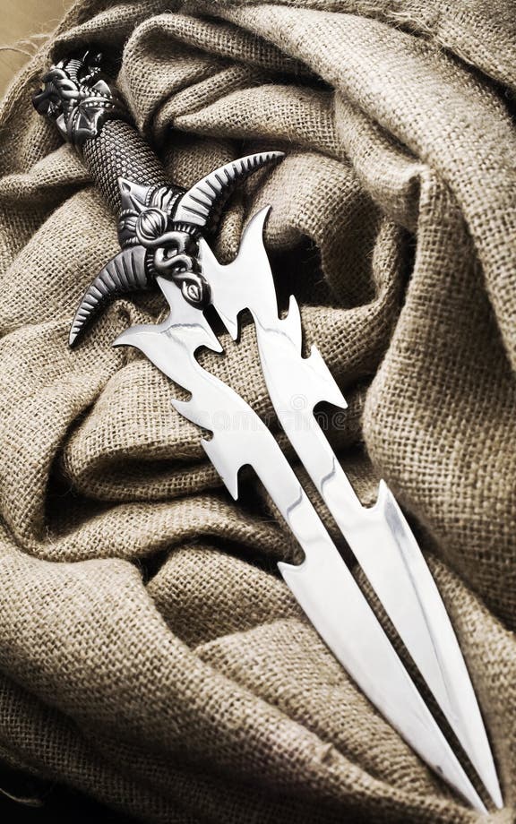 Fantasy metal dagger stock photo. Image of brown, steel - 37548654