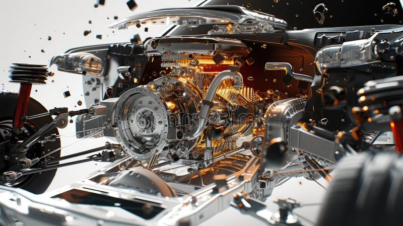 Fantasy Meticulous Auto Engine Disassembly: a Comprehensive Visual ...