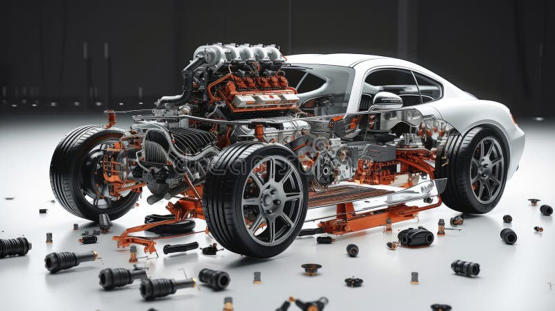 Fantasy Meticulous Auto Engine Disassembly: a Comprehensive Visual ...
