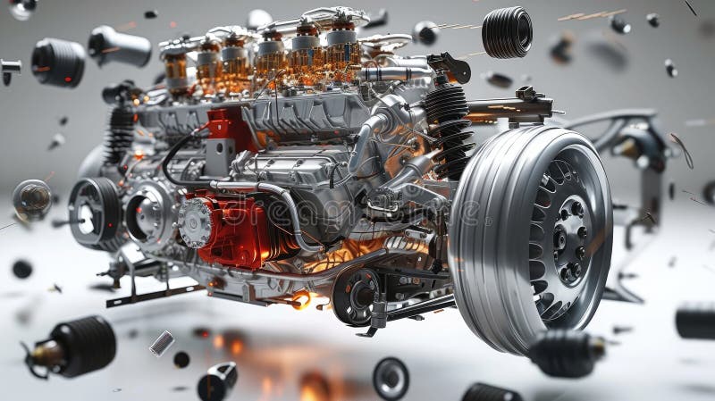 Fantasy Meticulous Auto Engine Disassembly: a Comprehensive Visual ...