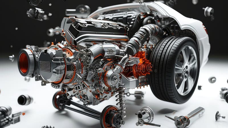 Fantasy Meticulous Auto Engine Disassembly: a Comprehensive Visual ...