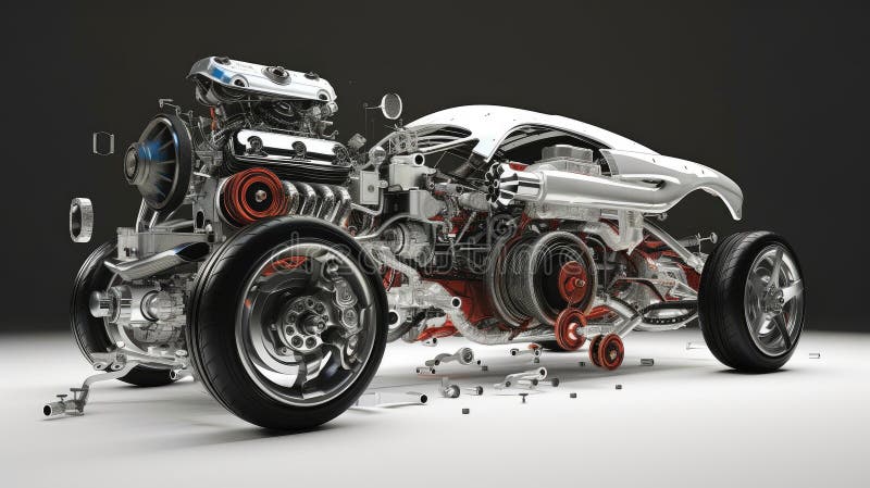 Fantasy Meticulous Auto Engine Disassembly: a Comprehensive Visual ...