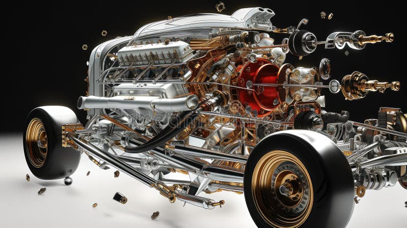 Fantasy Meticulous Auto Engine Disassembly: a Comprehensive Visual ...