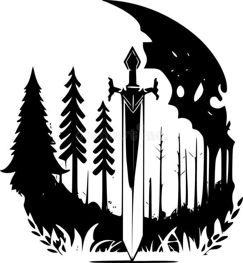 Fantasy - Minimalist and Simple Silhouette - Vector Illustration Stock ...