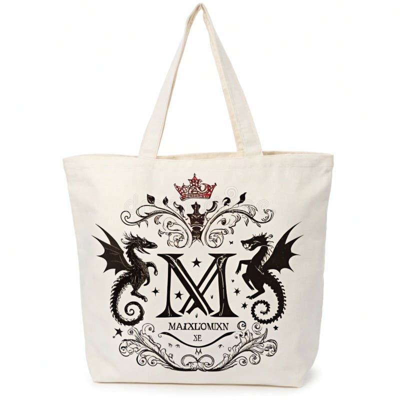 Fantasy Monogram Isolated on White Background Stock Illustration ...