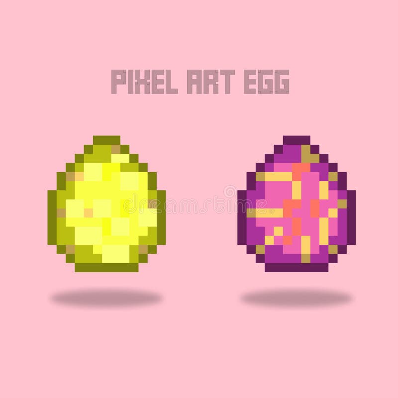 Fantasy Monster Pixel Eggs Set Magical Dragon or Dinosaur Pixel Egg 8 ...
