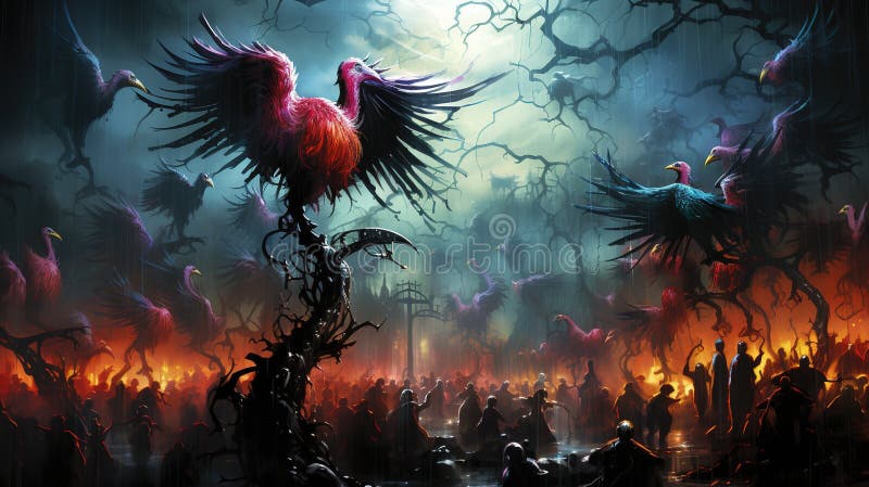 Fantasy Monster among Us stock illustration. Illustration of creature ...