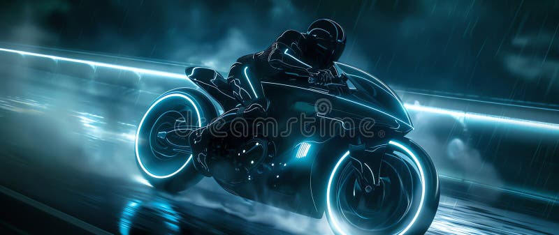 Fantasy Motorcycle, AI Generated Stock Illustration - Illustration of ...